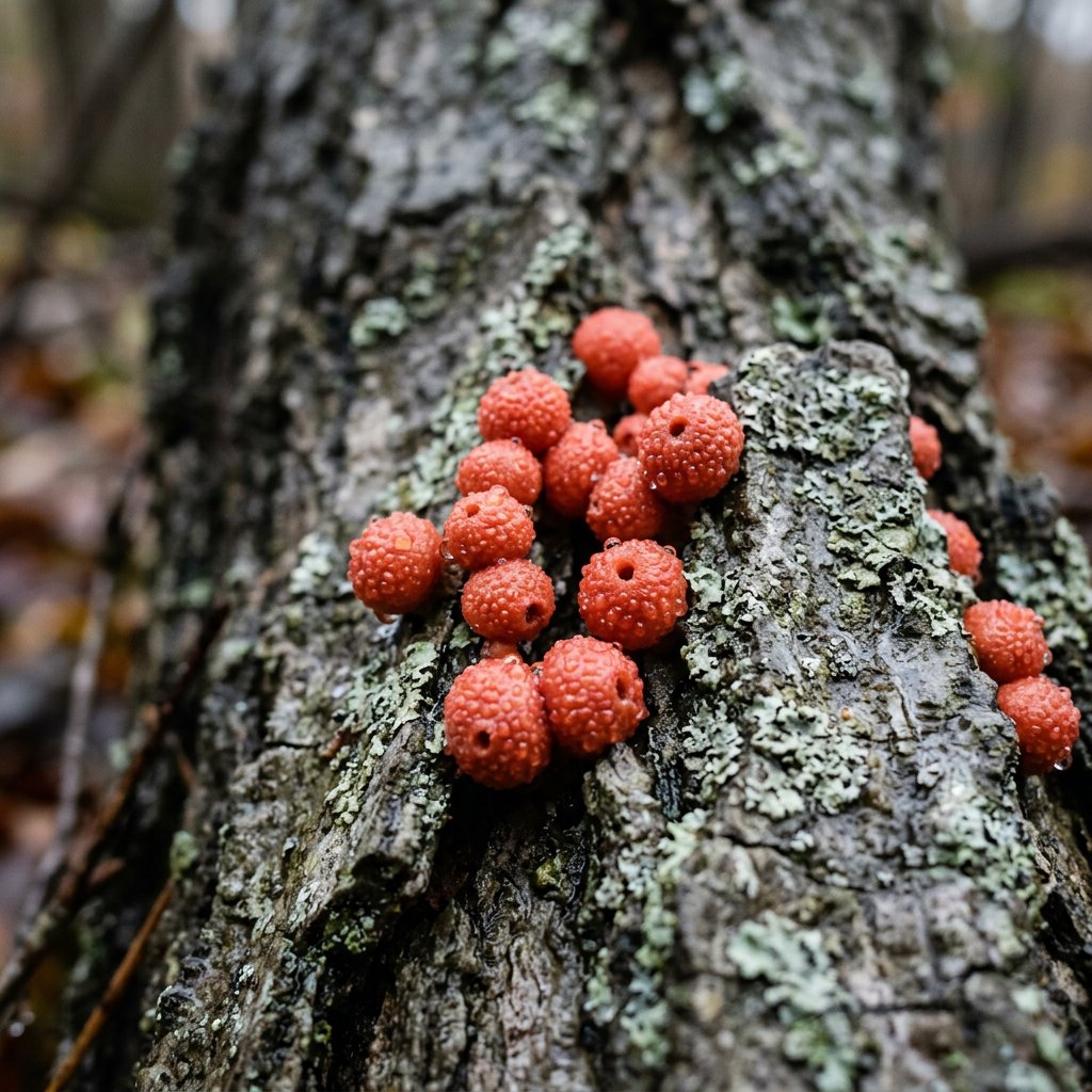 Beech Bark Canker Fungus (Neonectria Faginata) Mushroom Identification ...