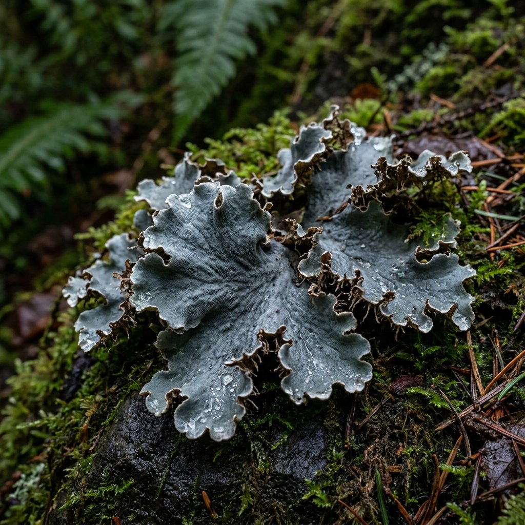 Blacksaddle Pelt Lichen (Peltigera Neckeri) Identification & Edibility ...