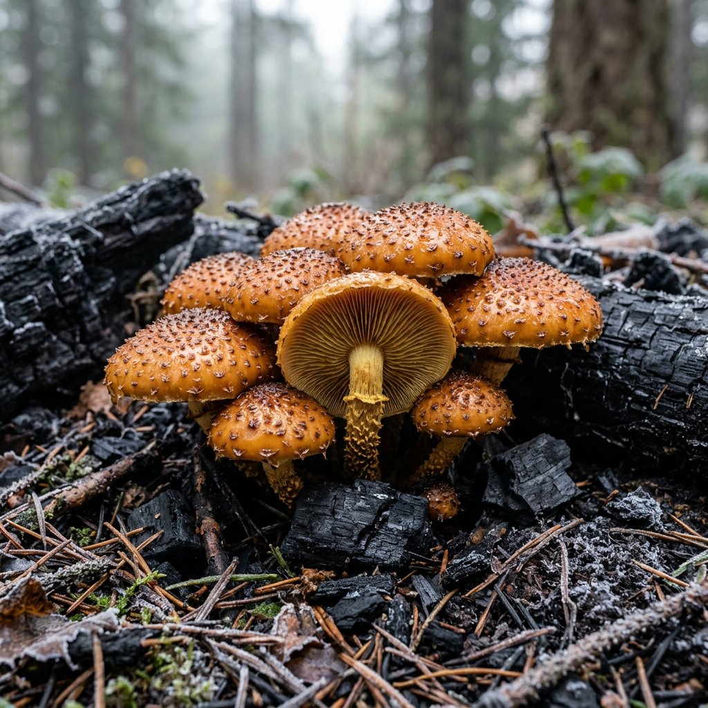 Bonfire Scalycap (Pholiota Carbonaria) Identification & Edibility ...