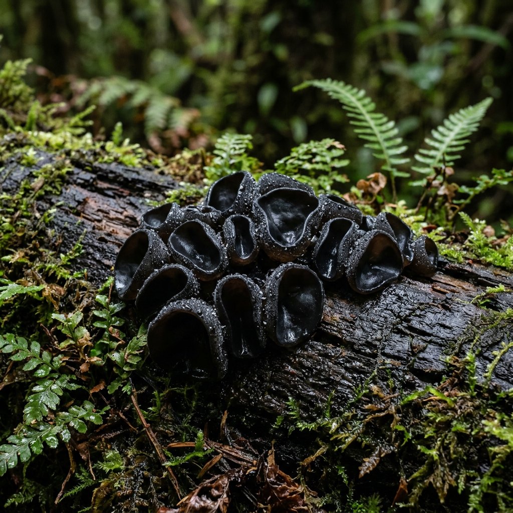 Brown Forest Cup (Plectania Campylospora) Mushroom Identification ...