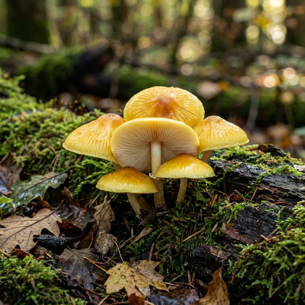 Yellow Deer Mushroom (Pluteus Chrysophlebius) Identification ...