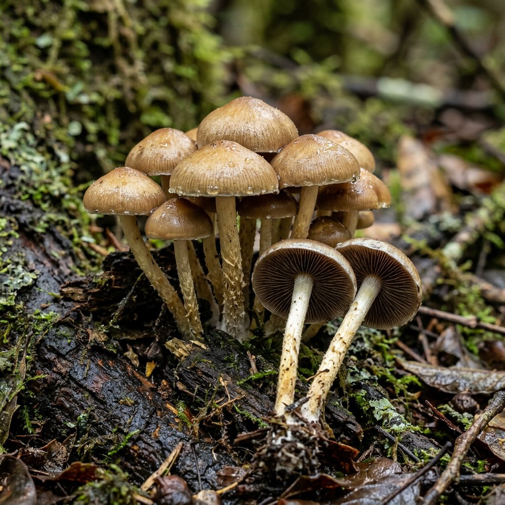White Button Mushroom (Agaricus Bisporus) Mushroom Identification ...