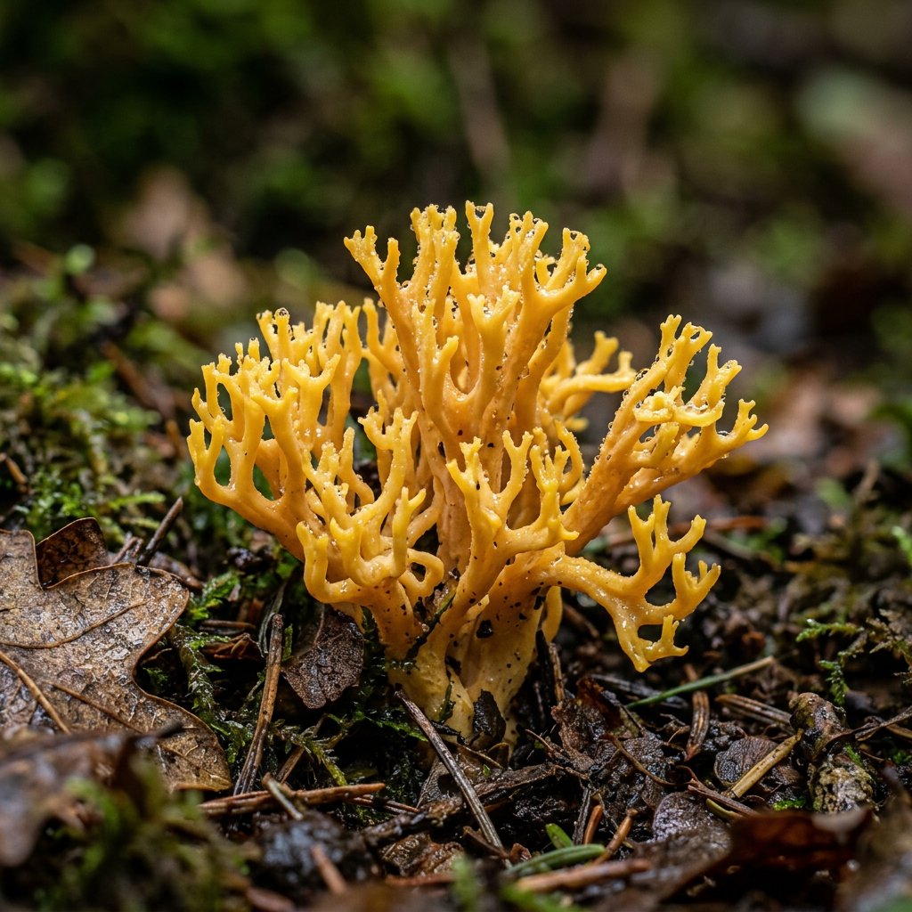 Goat's Beard (Ramaria Flava) Identification & Edibility - Plantiary