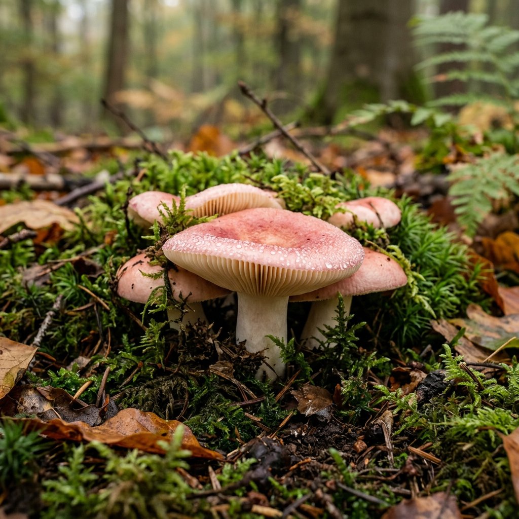 Dawn Brittlegill (Russula Aurora) Identification & Edibility - Plantiary