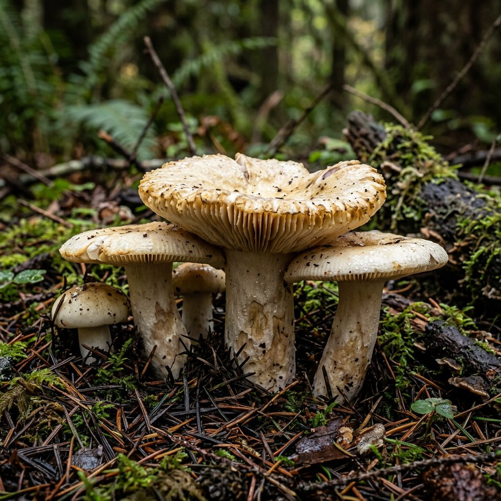 Freckled Brittlegill (Russula Illota) Mushroom Identification, Habitat ...