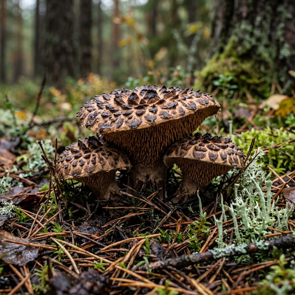 Scaly Tooth (Sarcodon Squamosus) Identification & Edibility - Plantiary