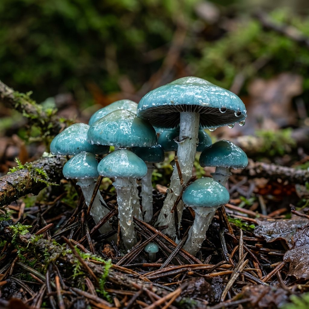 Peppery Roundhead (Stropharia Pseudocyanea) Identification & Edibility ...