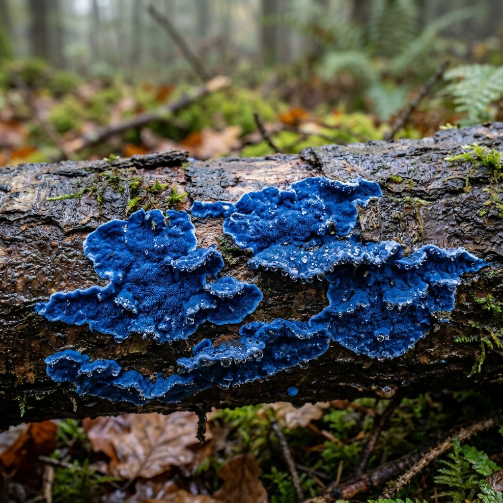 Cobalt Crust (Terana Caerulea) Identification & Edibility - Plantiary