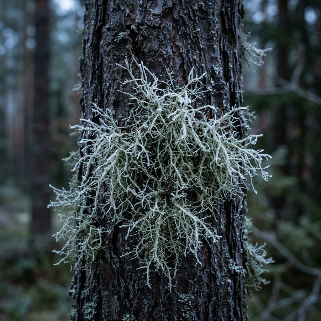 Bristly Beard Lichen (Usnea Hirta) Mushroom Identification, Habitat & Uses