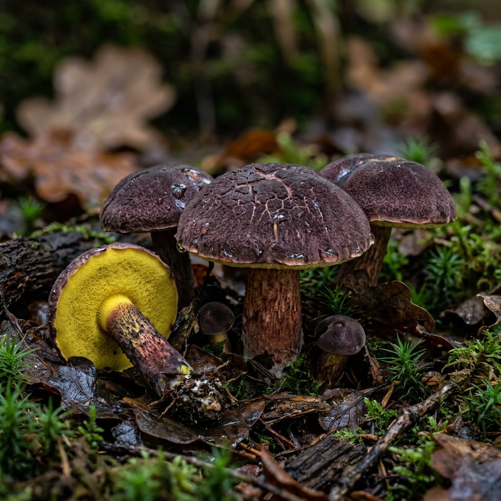 Xerocomellus Atropurpureus Identification & Edibility - Plantiary