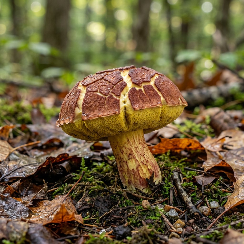 Corrugated Bolete (Xerocomus Hortonii) Mushroom Identification, Habitat ...