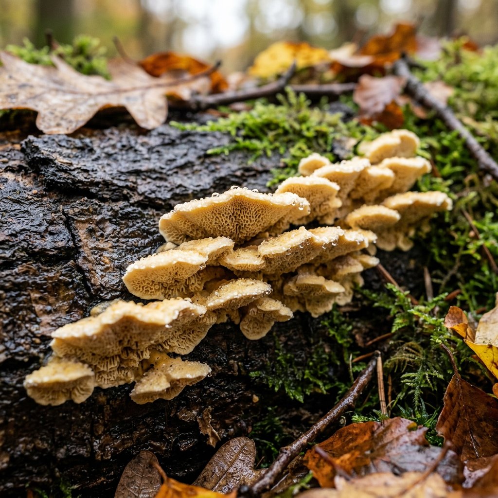 Xylodon Flaviporus Identification & Edibility - Plantiary